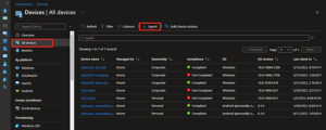 How to Export Managed Device Details from Intune - Techuisitive