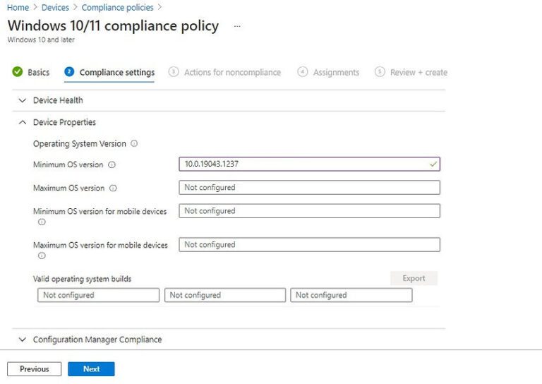 Check OS Version Compliance with Device Compliance Policy & Notify User ...