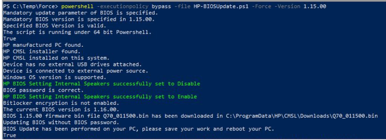 Updating BIOS Version with HP CMSL - Techuisitive