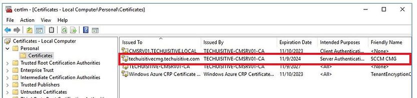 Sccm Cmg Setup Guide Part 2 Issue Enroll And Export Server Authentication Certificate