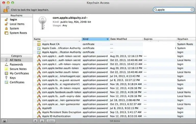macOS : Understanding Keychain - Techuisitive