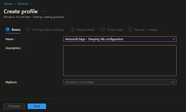 Configure Microsoft Edge Sleeping Tabs using Microsoft Intune - Techuisitive