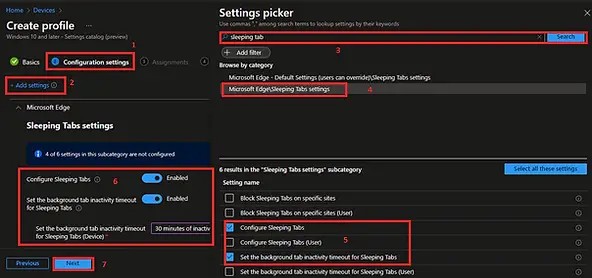 Configure Microsoft Edge Sleeping Tabs using Microsoft Intune - Techuisitive