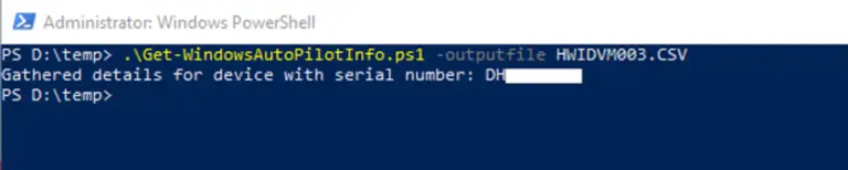Get Hardware Hash for Windows Autopilot - Techuisitive