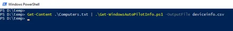 Get Hardware Hash for Windows Autopilot - Techuisitive