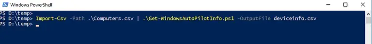 Get Hardware Hash for Windows Autopilot - Techuisitive