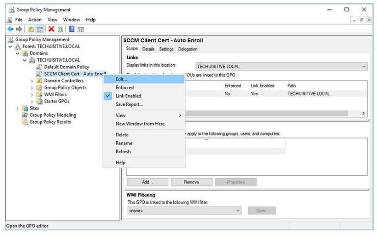 Issue And Auto Enroll Client Authentication Certificate For Sccm Clients