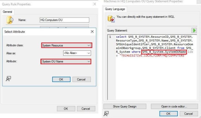 How To Create Sccm Collection Based On System Resource Attribute Class Techuisitive