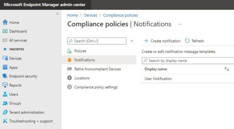 Check OS Version Compliance with Device Compliance Policy & Notify User ...