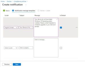 Check OS Version Compliance with Device Compliance Policy & Notify User ...