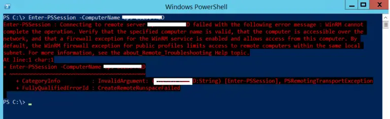 Powershell Remote Winrm Cannot Complete The Operation Techuisitive