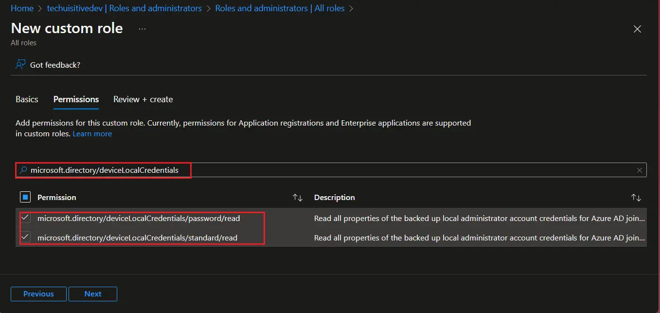 How to Create Custom RBAC Role in Intune for LAPS Password ...