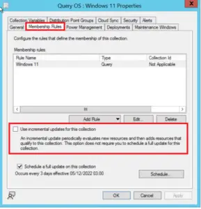 Understanding SCCM Incremental Collection , Evaluation and monitoring - Techuisitive