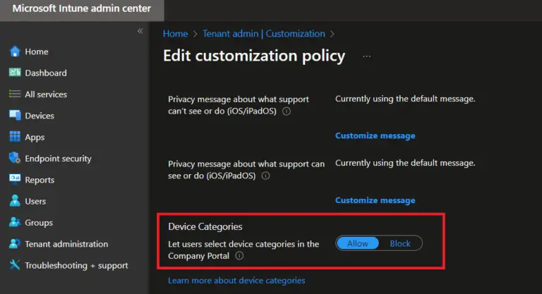 How To Create And Manage Microsoft Intune Device Categories Techuisitive