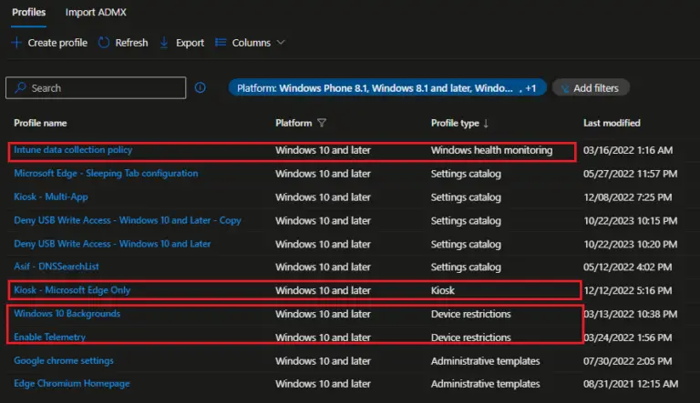 How To Export Device Configuration Profiles In Intune Techuisitive