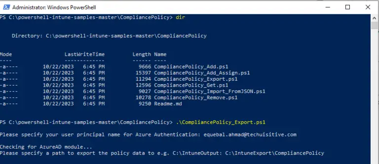 Export and Import Device Compliance Policies in Intune - Techuisitive