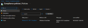 Export and Import Device Compliance Policies in Intune - Techuisitive