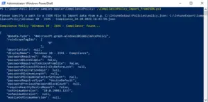 Export and Import Device Compliance Policies in Intune - Techuisitive