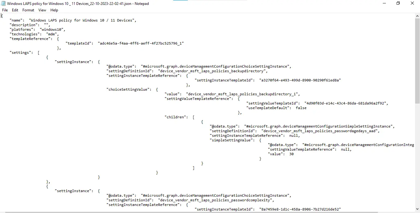 How to Export Settings Catalog Policy in Intune - Techuisitive