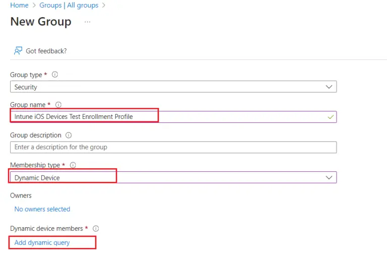 Dynamic Group Based On Enrollment Profile In Intune Techuisitive
