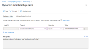 Dynamic Group Based on Enrollment Profile in Intune - Techuisitive