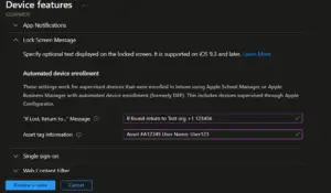 Configure iOS Lock Screen Message through Intune - Techuisitive