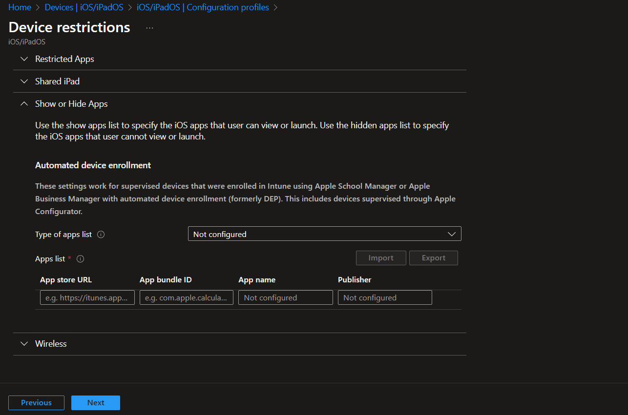 How to Show or Hide Native Apps on iOS via Intune - Techuisitive