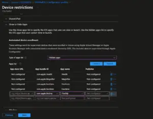 How to Show or Hide Native Apps on iOS via Intune - Techuisitive