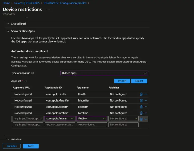 How To Show Or Hide Native Apps On Ios Via Intune Techuisitive