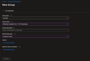 Create Group Based on Windows Autopilot Group Tag - Techuisitive