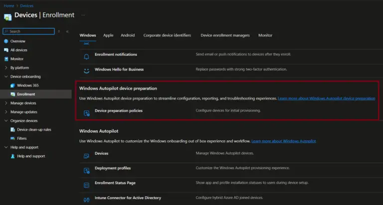Windows Autopilot Device Preparation aka Autopilot v2 Step by Step Guide - Techuisitive