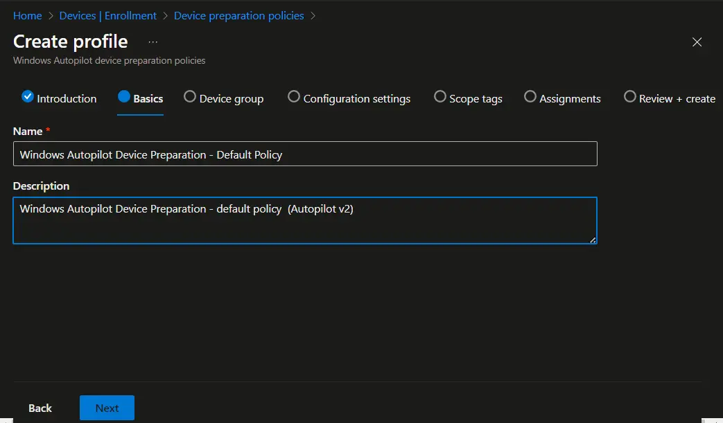 Windows Autopilot Device Preparation aka Autopilot v2 Step by Step Guide - Techuisitive