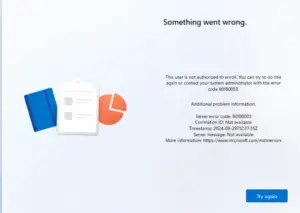 Autopilot Device Preparation Error 80180003 - Techuisitive