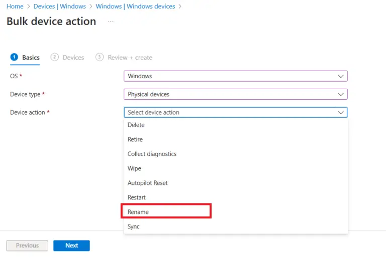 How to Bulk Rename Windows Devices from Intune - Techuisitive