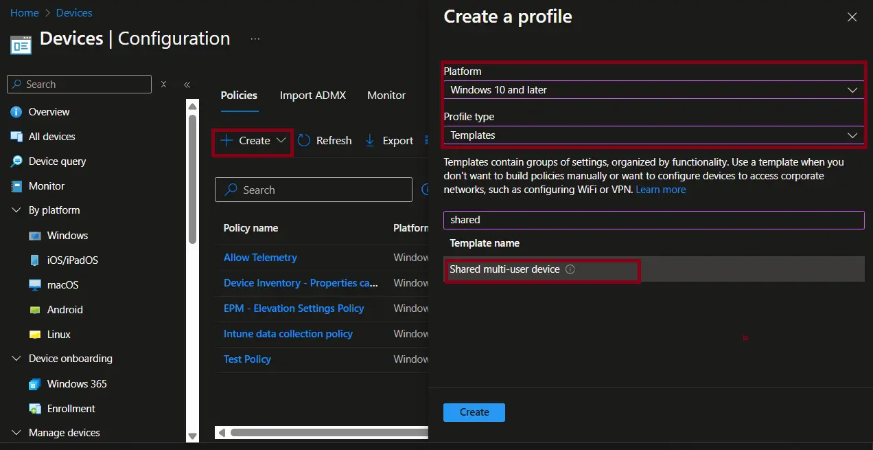 How to Configure Intune Shared Multi User Device - Techuisitive