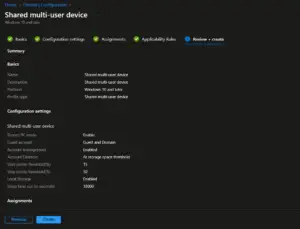 How to Configure Intune Shared Multi User Device - Techuisitive
