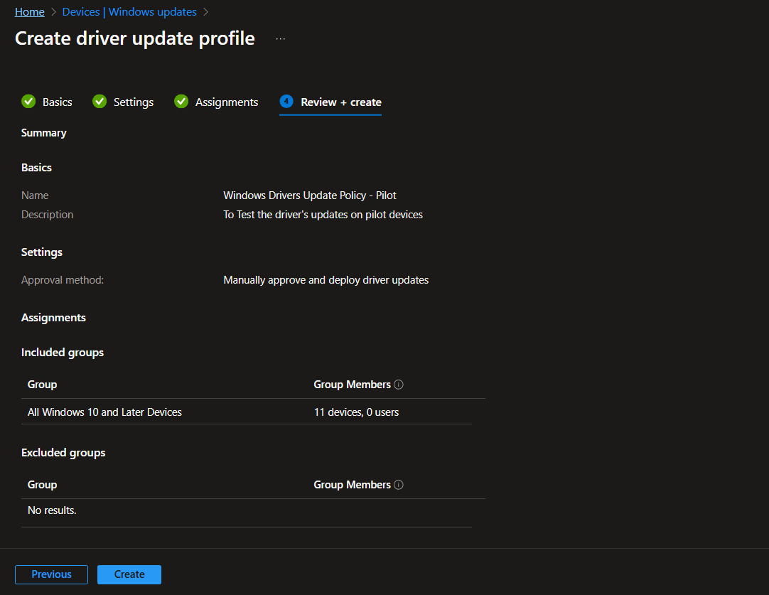 Manage Windows Drivers Update with Intune - Techuisitive
